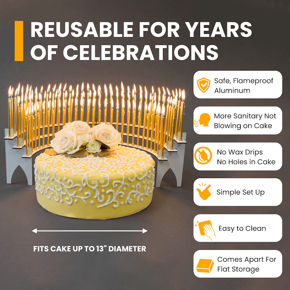 Celebration Stadium Birthday Candelabra Candle Holder