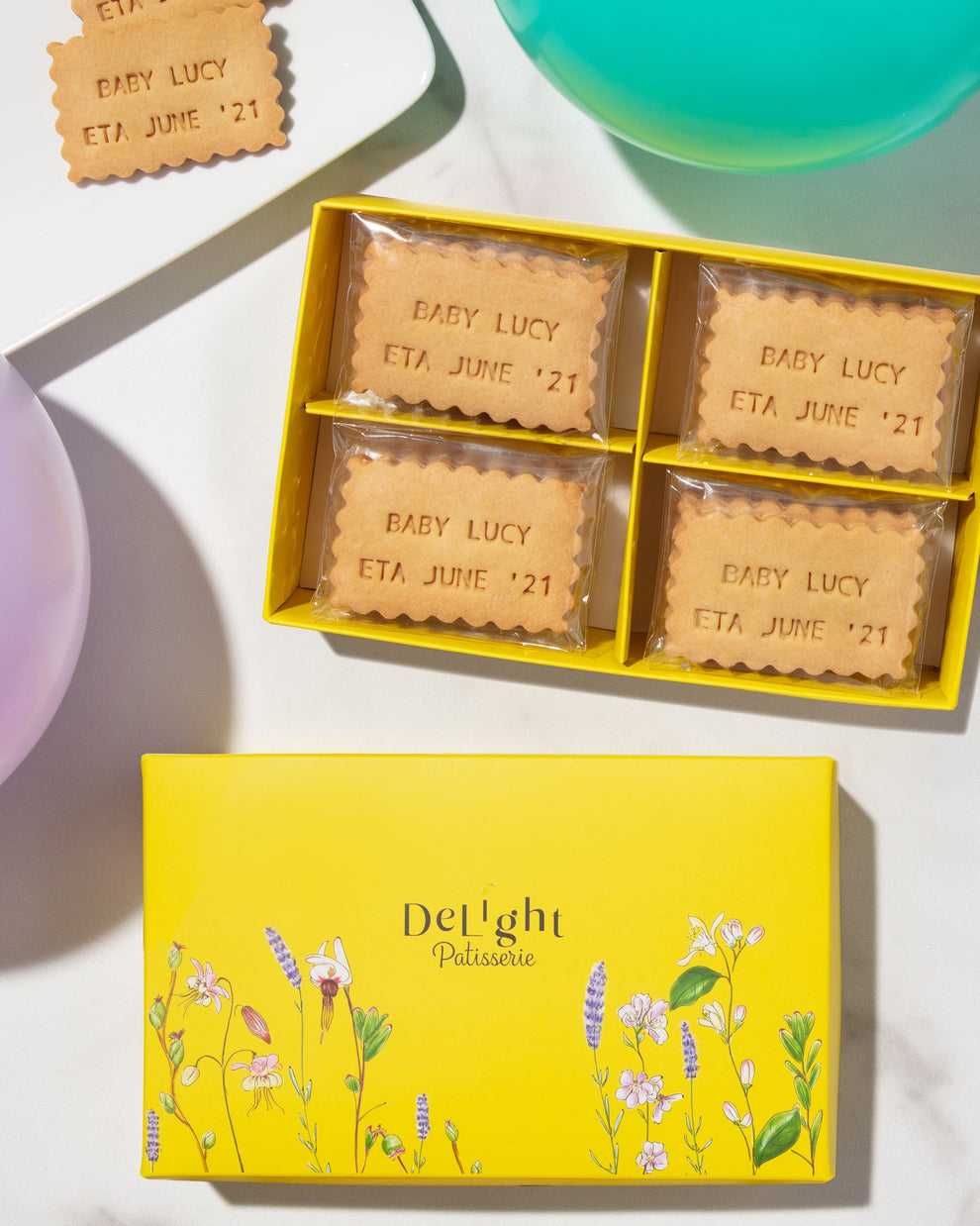 Custom Birthday Message Shortbread Cookies - Celebration Stadium